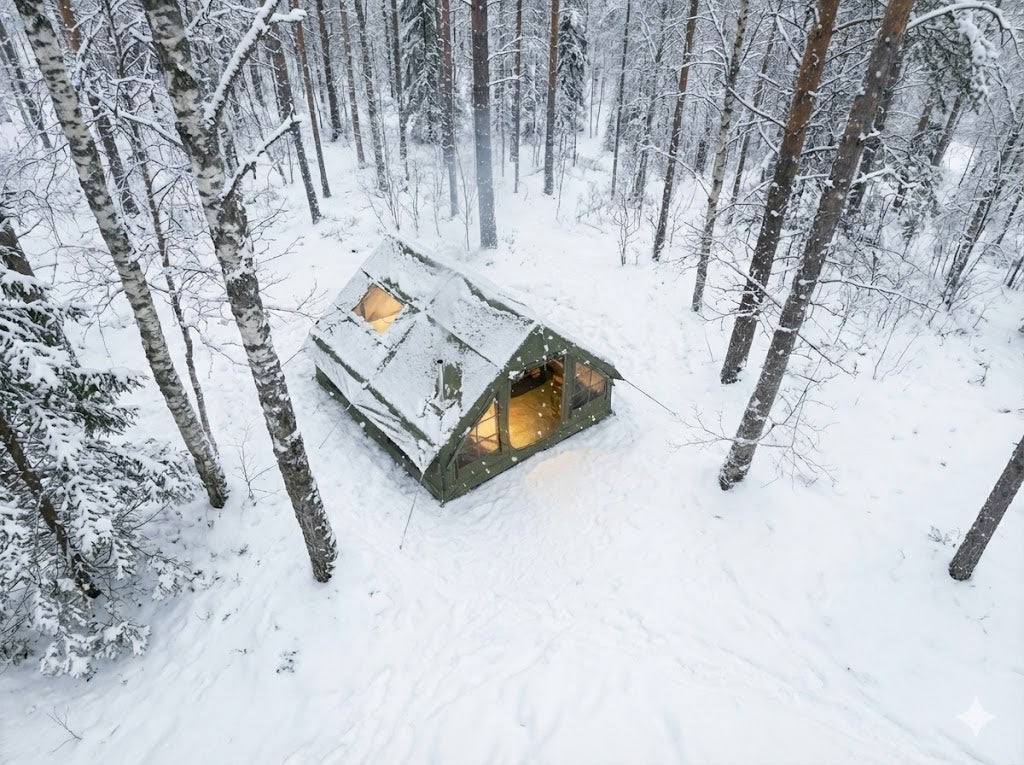 Senleeto™ Beige Glamping Series: Luxury Inflatable Tents & Yurts